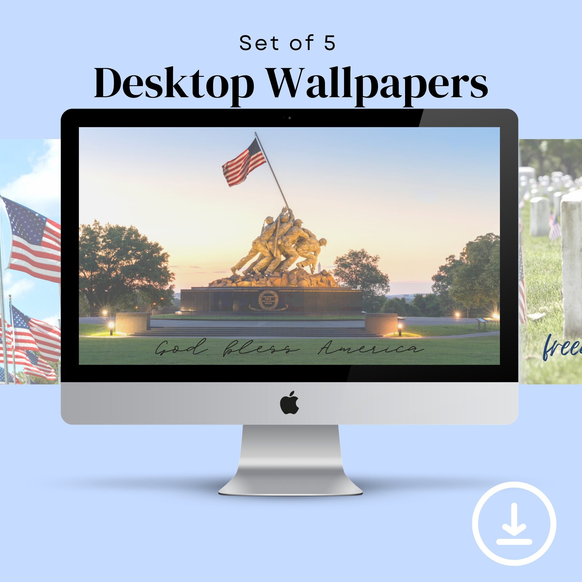Patriotic Memorials Desktop Wallpaper, Americana Laptop Background ...