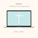 Christian Desktop Wallpaper | Ice Blue Laptop Wallpaper | Cross ...