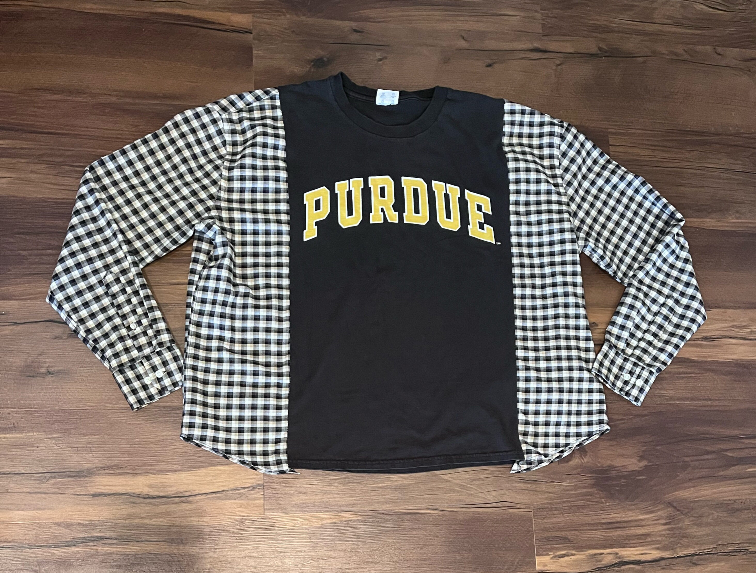 Purdue University Upcycled Flannel Shirt - Etsy