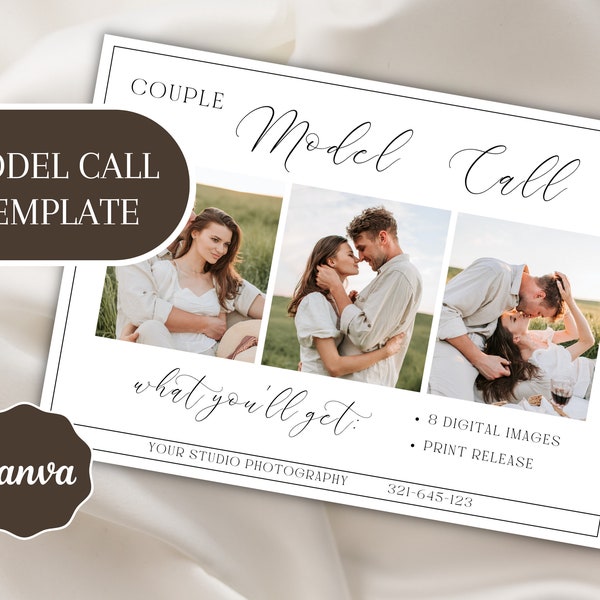 Photography Model Call Template - Etsy