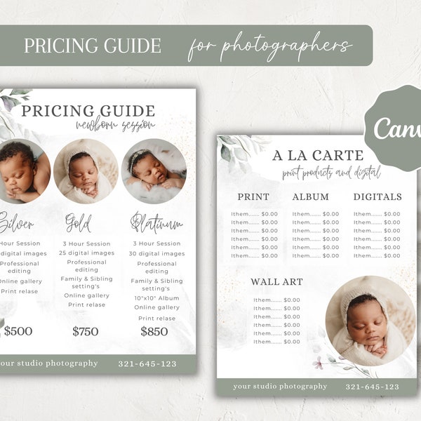 Photography Pricing - Etsy