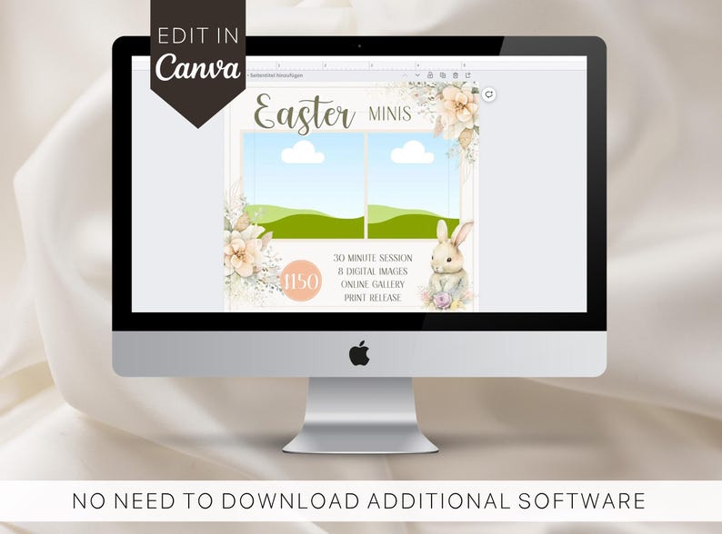 Easter Mini Session Canva Template, Photography Ad, Marketing Board ...