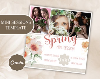 Senior Mini Session Template for Photographers Canva - Etsy