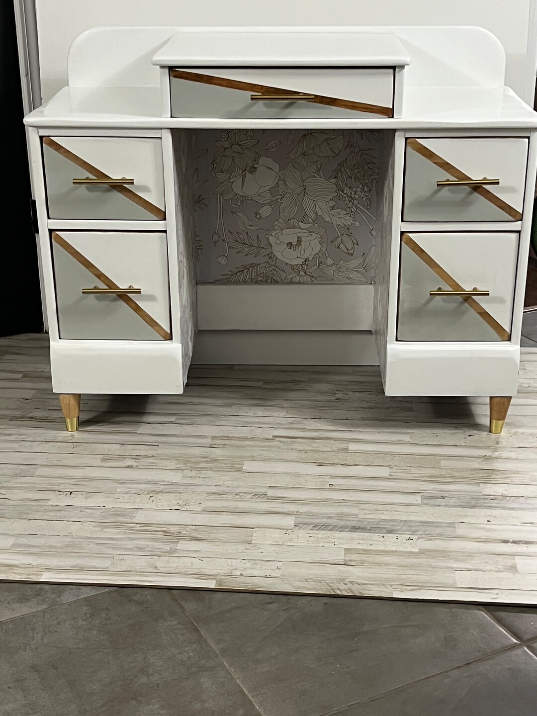 Vintage 50's Modern Desk/vanity - Etsy