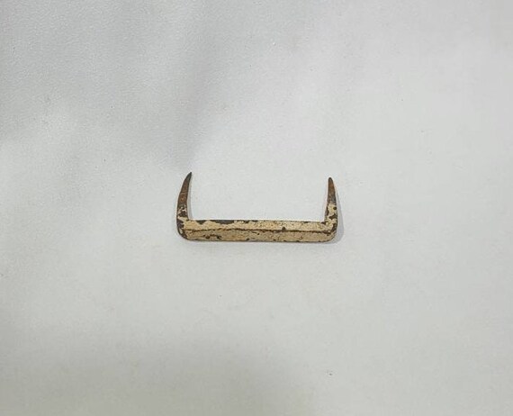 1920s Antique Wrought Iron Staple - Etsy