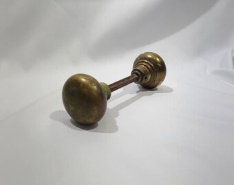 Antique Brass Door Knob Set - Etsy
