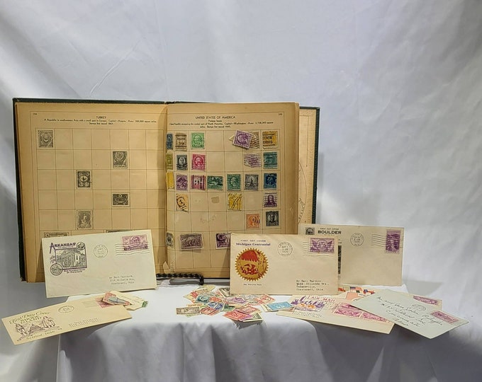 1931 Paragon Stamp Collecting Album With Stamps Included - Etsy