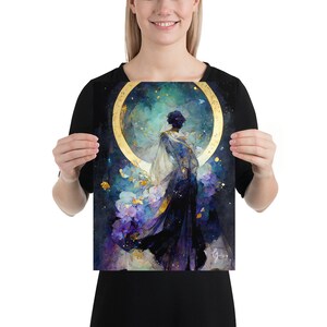 Face Full of Stars, Premium Luster Photo Paper Poster Print, Art ...