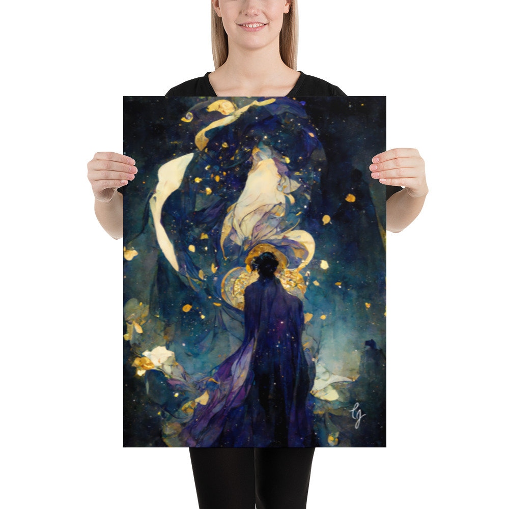 Face Full of Stars Galaxy 4 Premium Luster Photo Paper Poster - Etsy