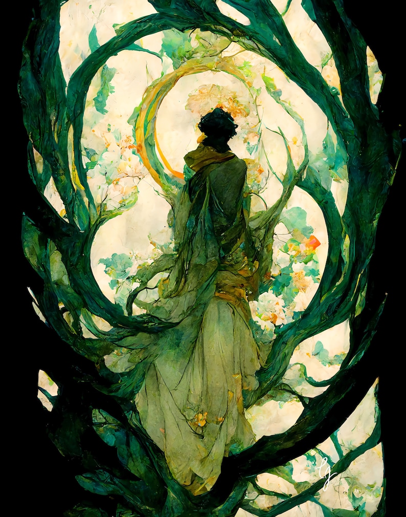 Tree of Life Wall Art, Matte Giclée Poster Print, Art Nouveau Print ...