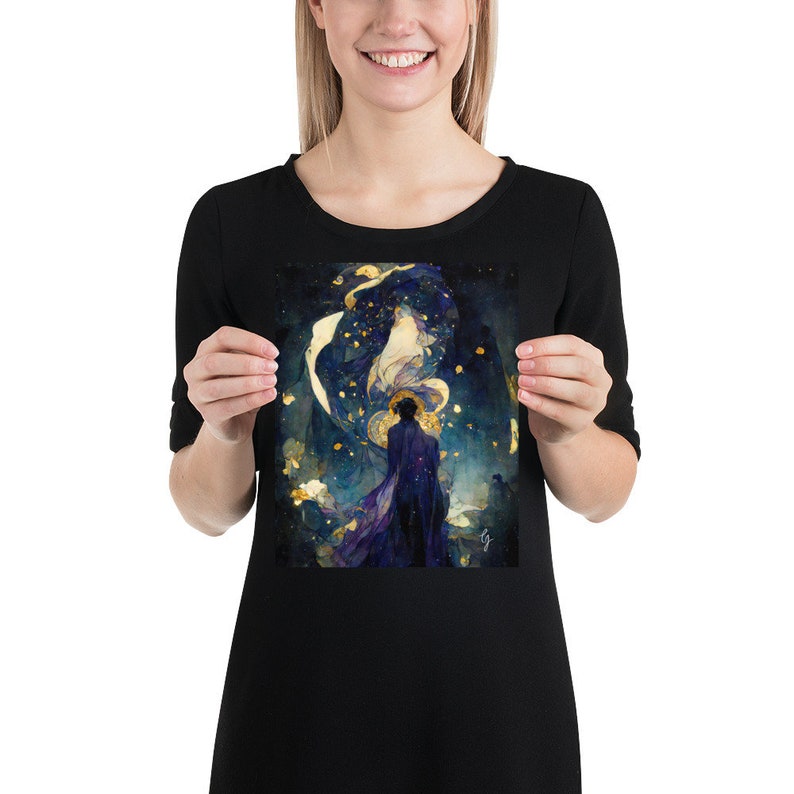 Face Full of Stars Galaxy 4 Premium Luster Photo Paper Poster - Etsy