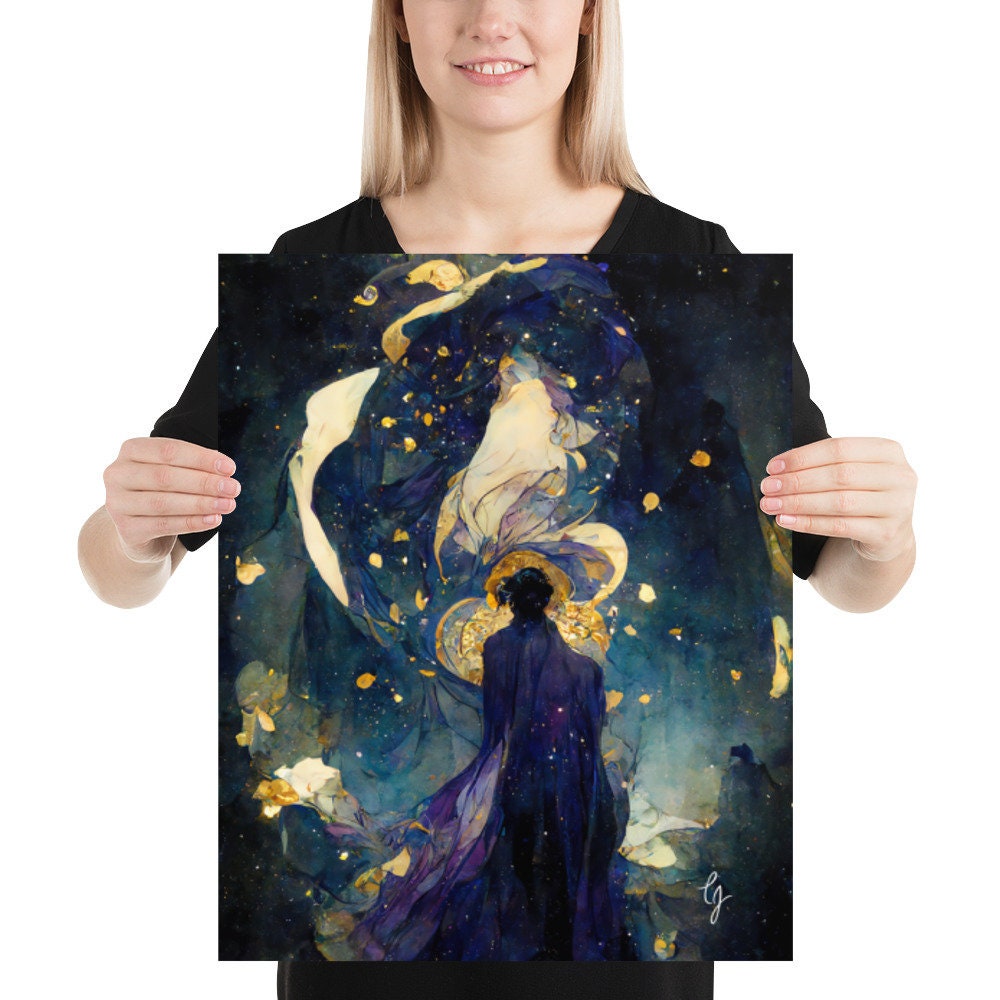 Face Full of Stars Galaxy 4 Premium Luster Photo Paper Poster - Etsy