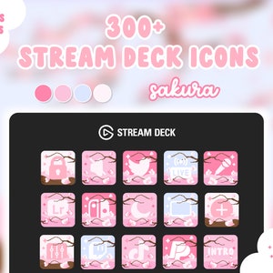STREAM DECK ICONS Sakura Pink Dreamy Streamer Cherry Flower - Etsy