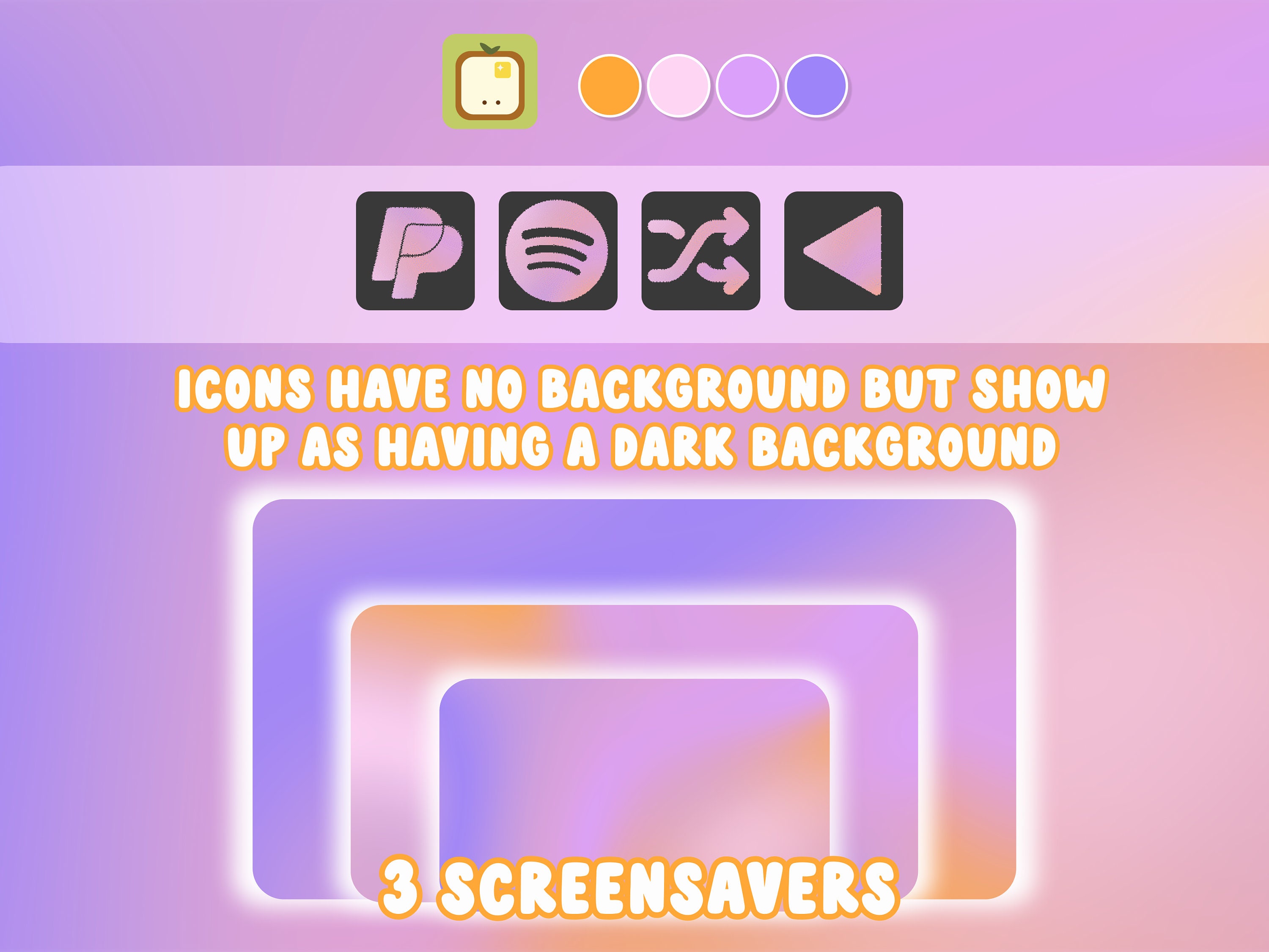 STREAM DECK ICONS Cotton Candy Gradient Streamer Sky Pink Purple Orange ...