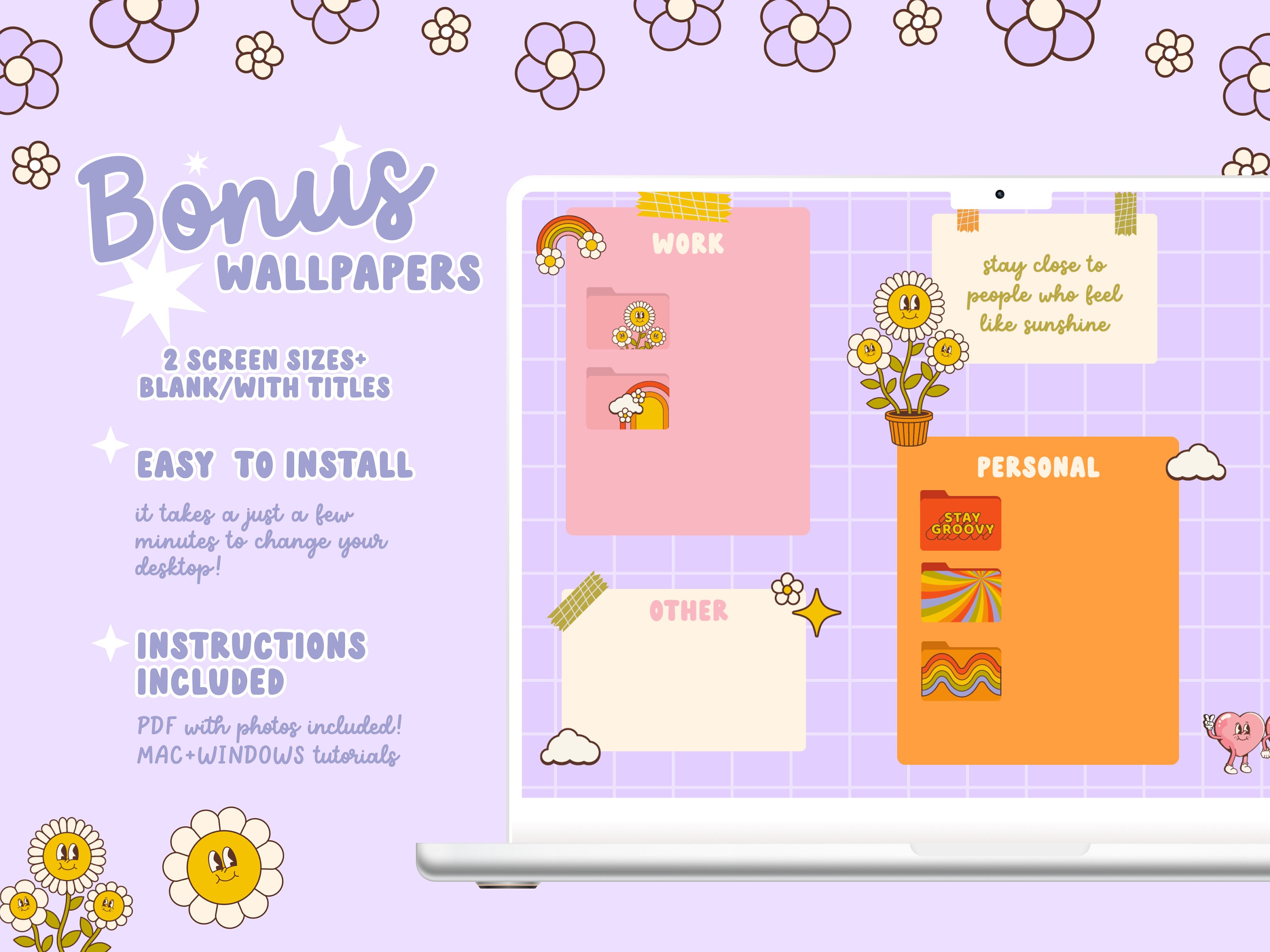 Retro Therapy Desktop Organizer Macbook Folder Icons and IOS - Etsy