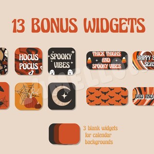 Retro Halloween Desktop Organizer Wallpaper and App Icons IOS Icon Pack ...