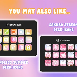 STREAM DECK ICONS Cotton Candy Gradient Streamer Sky Pink Purple Orange ...