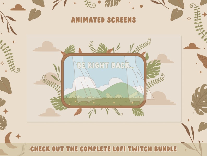 Animated Screen LOFI Twitch Animated Transition Minimalist - Etsy
