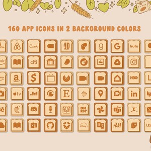 Cute Bakery App Icons Hand Drawn iPhone Ios 14 15 & Android Kawaii ...
