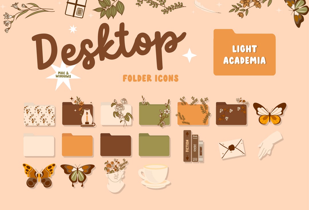 Light Academia Desktop Organizer Wallpaper Book Lover Vintage Art ...