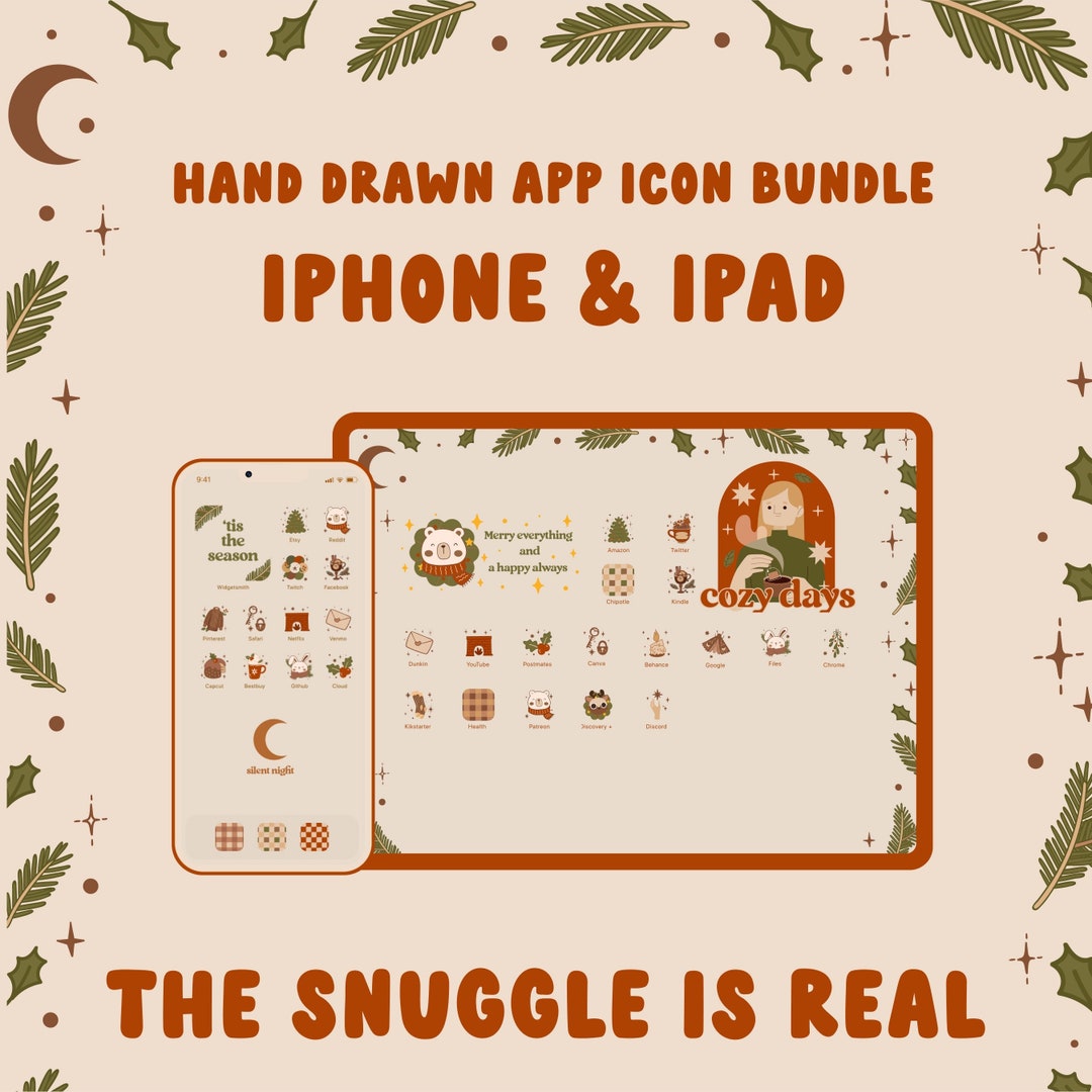 Retro Winter App Icons for iPhone and iPad Ios 14 15 iPhone Wallpaper ...