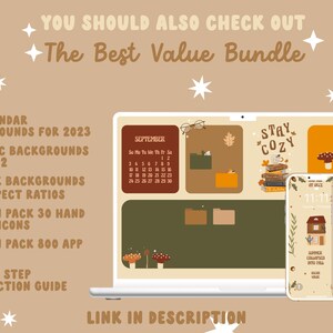 Retro Hygge Desktop Organizer Wallpaper 2022-2023 Calendars, Cozy ...