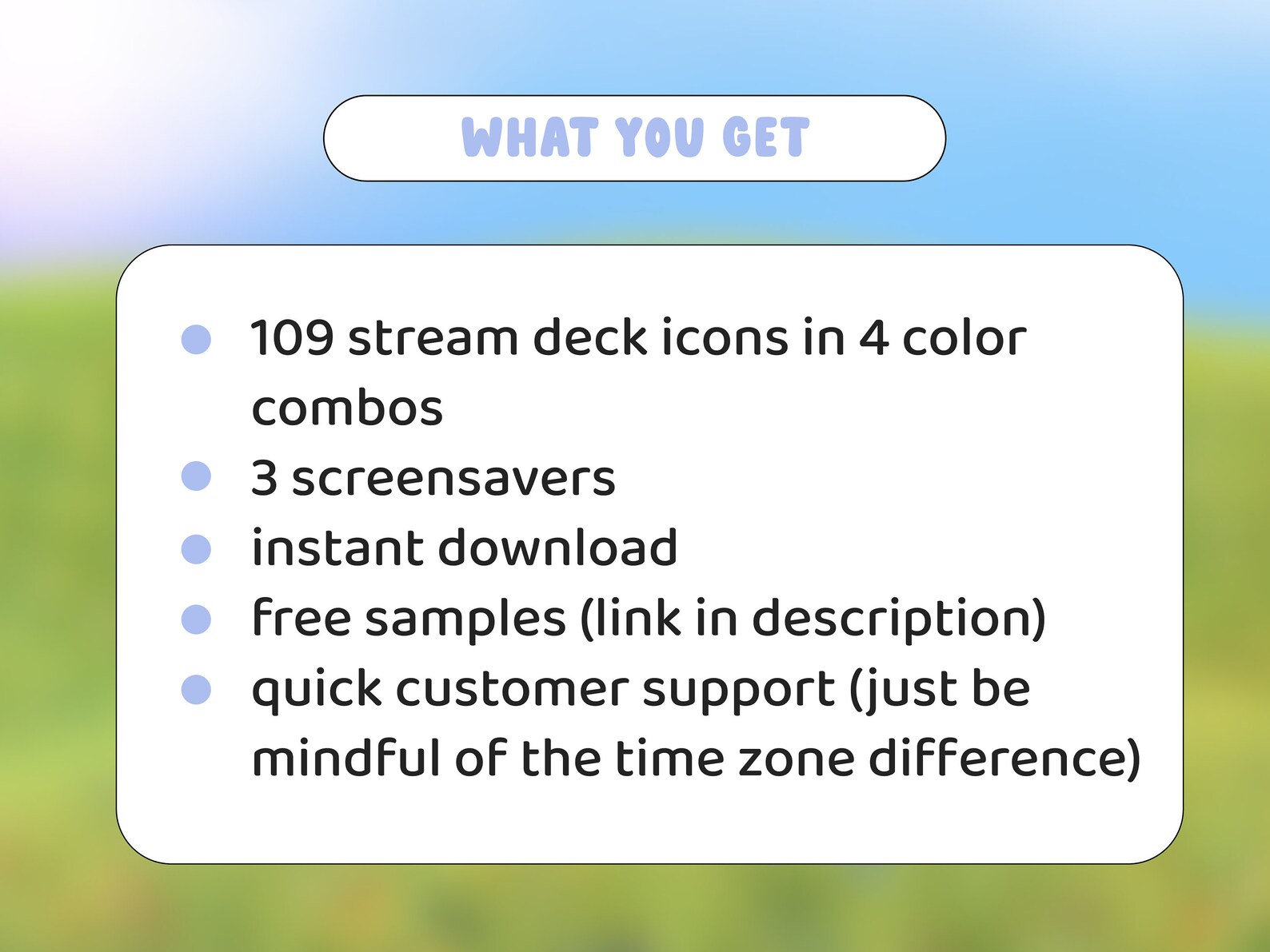 STREAM DECK ICONS Meadow Breeze Streamer Kawaii Green Stream Deck ...