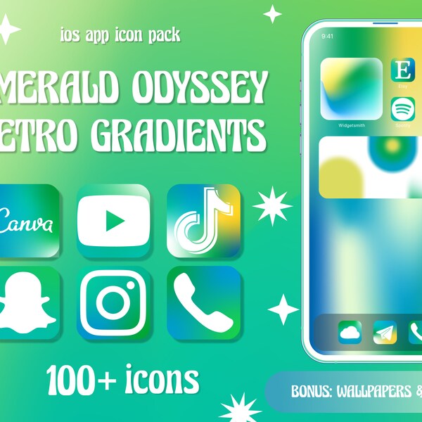 Green App Icons - Etsy