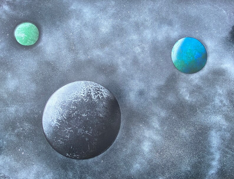 Space Graffiti Art - Etsy