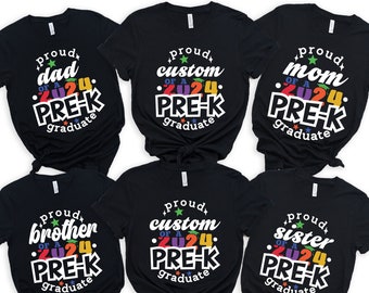 Custom Pre-k Graduation Shirt, Family Pre-k Graduation Shirt, Preschool ...
