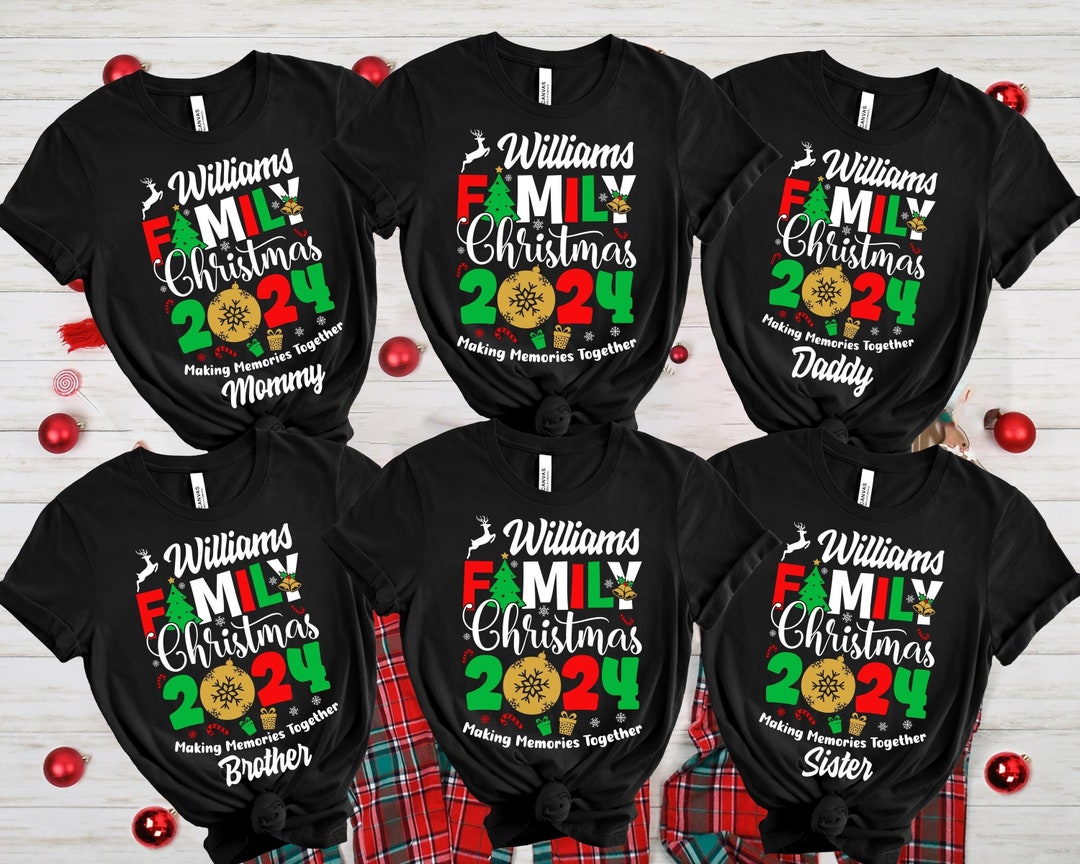 Personalized Family Christmas T-shirts, Christmas Shirt, Family ...