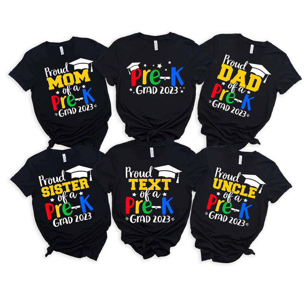 Pre-k Graduation Shirt, Custom Family Pre-k Graduation Shirt, Proud Pre ...