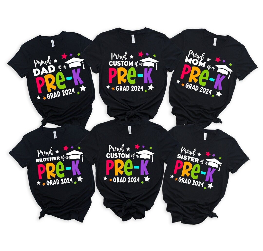 Custom Family Pre-k Graduation Shirt, Pre-k Graduation Shirt, Proud Pre ...