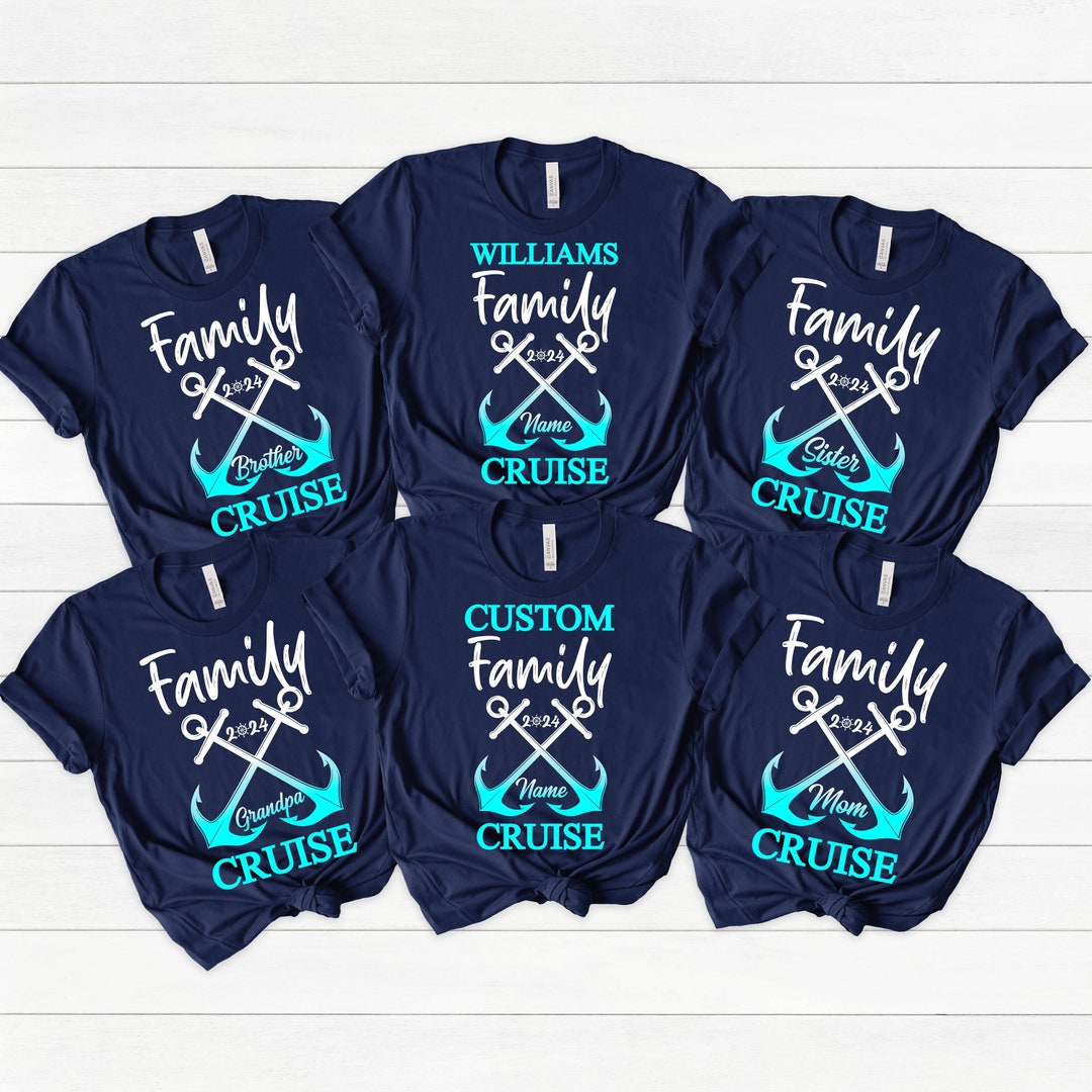 Custom Family Cruise 2024 Shirt, Personalized Family Matching Cruise ...
