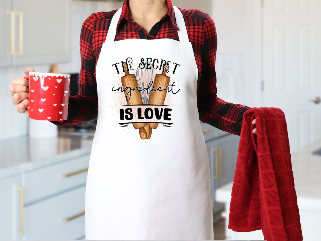 The Secret Ingredient Apron, Cute Mom Apron, Mother Day's Gift, Chef ...