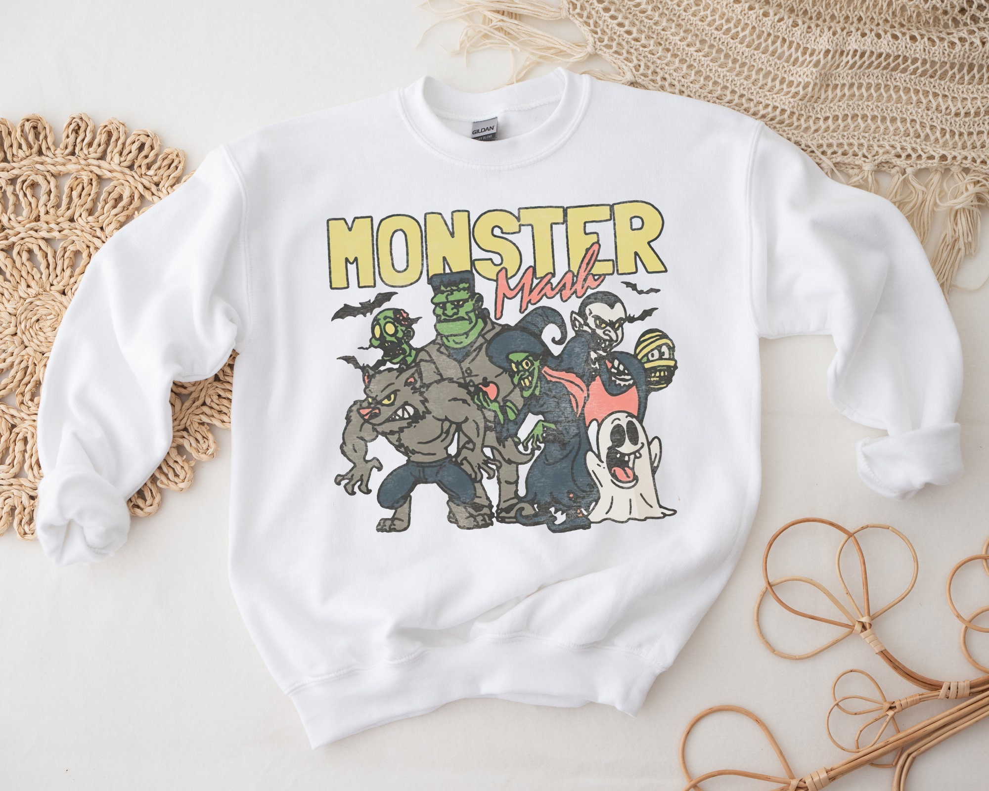 Retro Halloween Monster Mash Shirt, Halloween Shirt, Monster Mash Shirt ...