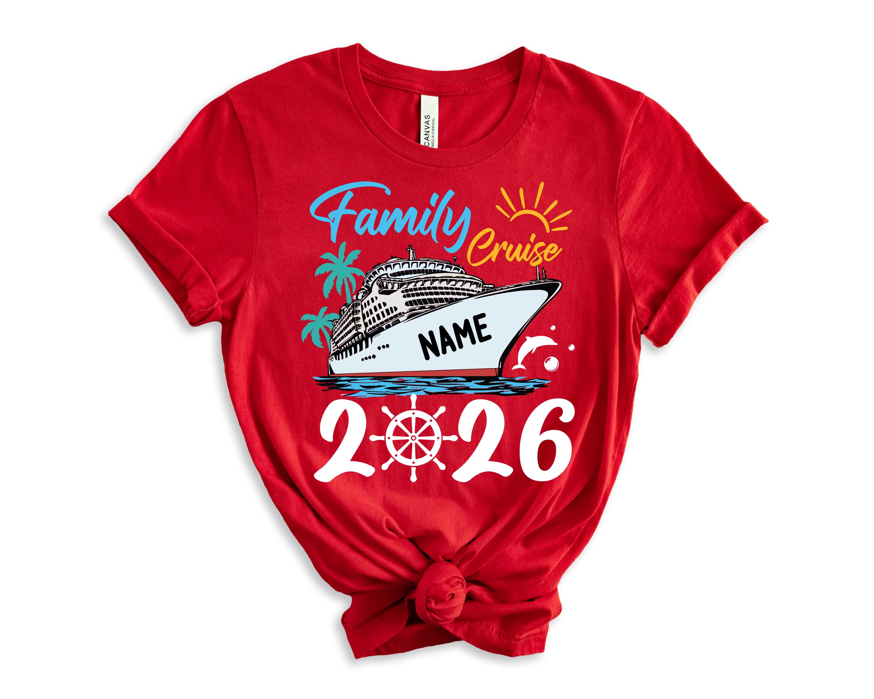 Custom Family Cruise 2026 Shirt, Custom Family Matching Cruise Shirt ...