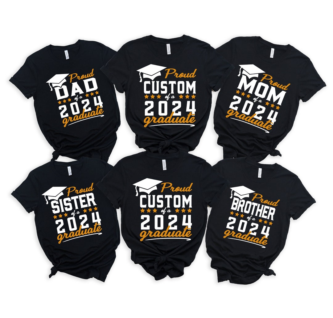 Custom Proud Graduate Family Shirt, Graduation Matching Family Shirt ...