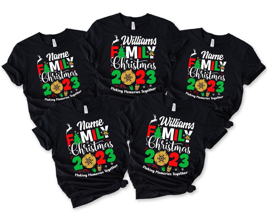 Personalized Family Christmas T-shirts, Christmas Shirt, Family ...