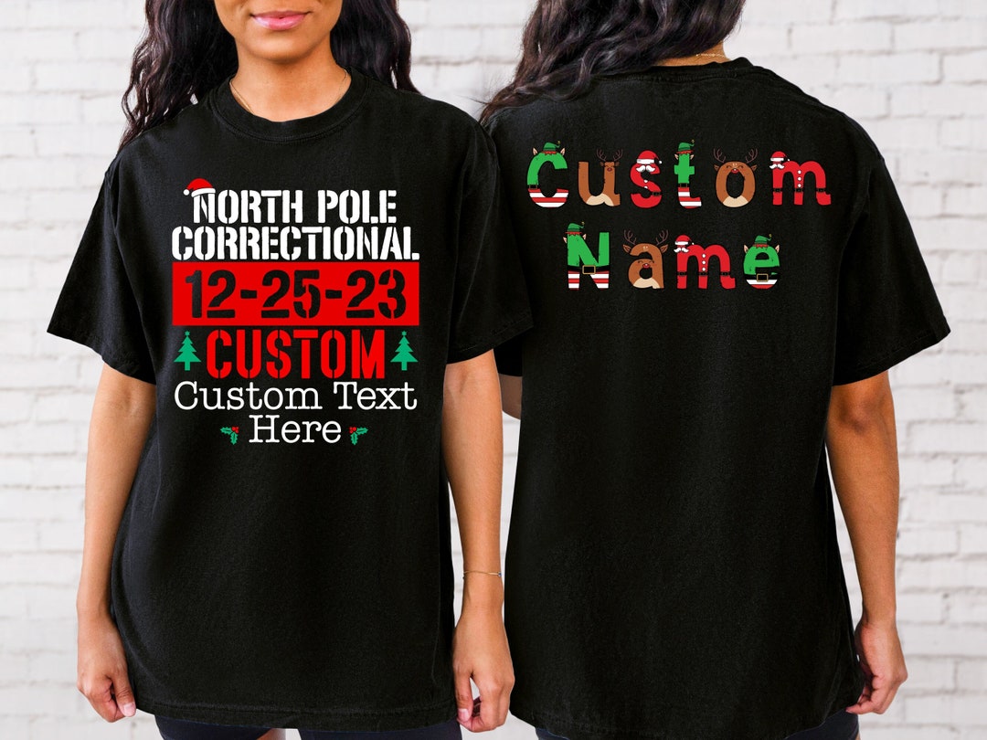 North Pole Correctional Family Matching Christmas Shirt, 40 Design and ...