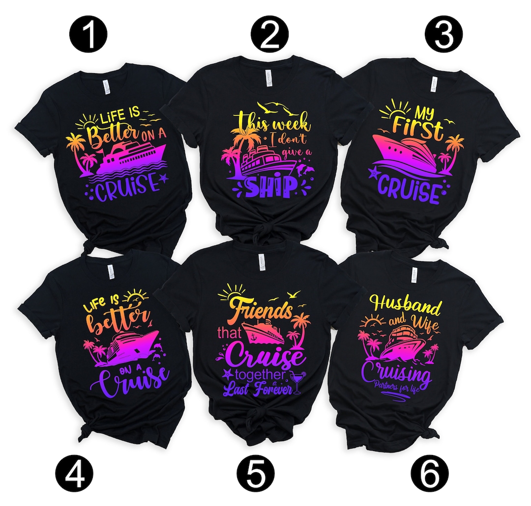 9 Different Cruise Design T-shirts, Funny Cruise Shirt, Group Matching ...