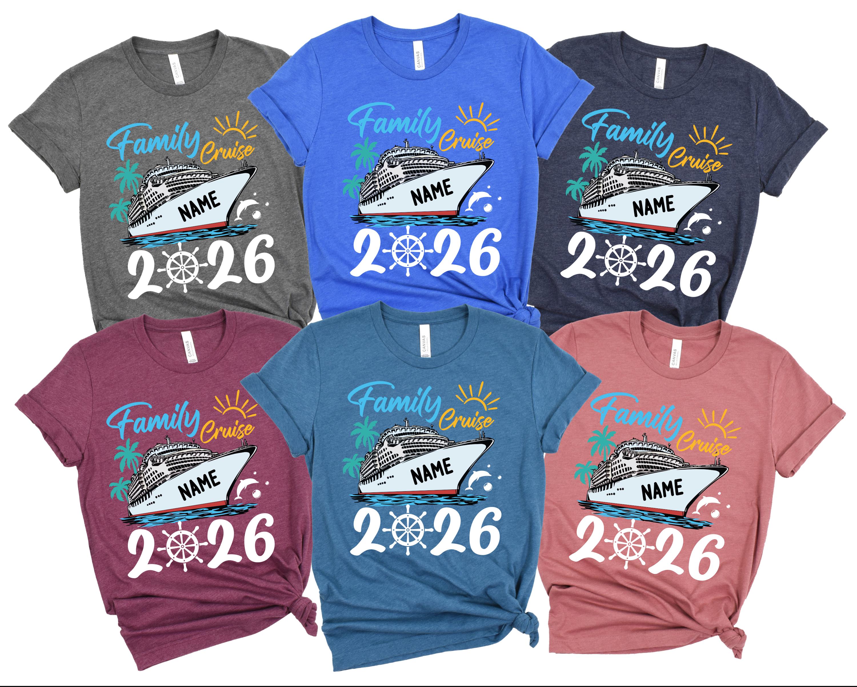 Custom Family Cruise 2026 Shirt, Custom Family Matching Cruise Shirt ...