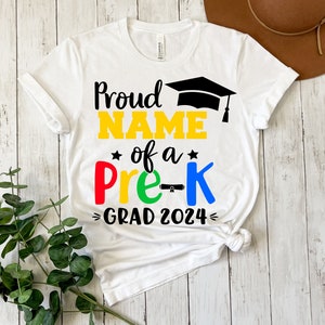 Pre-k Graduation Shirt, Custom Family Pre-k Graduation Shirt, Proud Pre ...