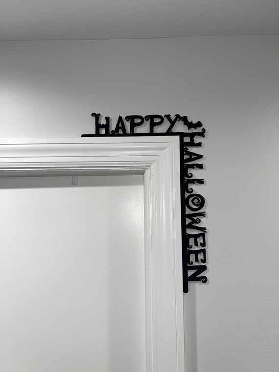 Unique Happy Halloween Door Corner With Bats Gift for - Etsy