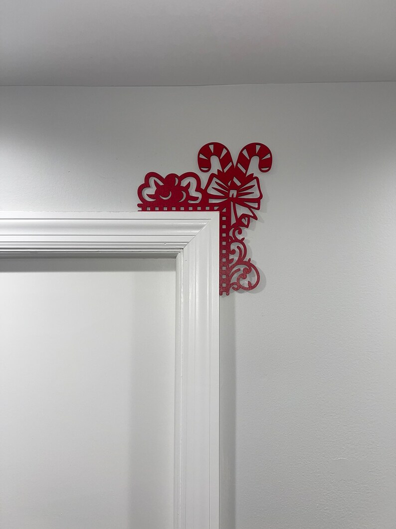 Christmas Wooden Door Corner Sign Lollipop Christmas - Etsy