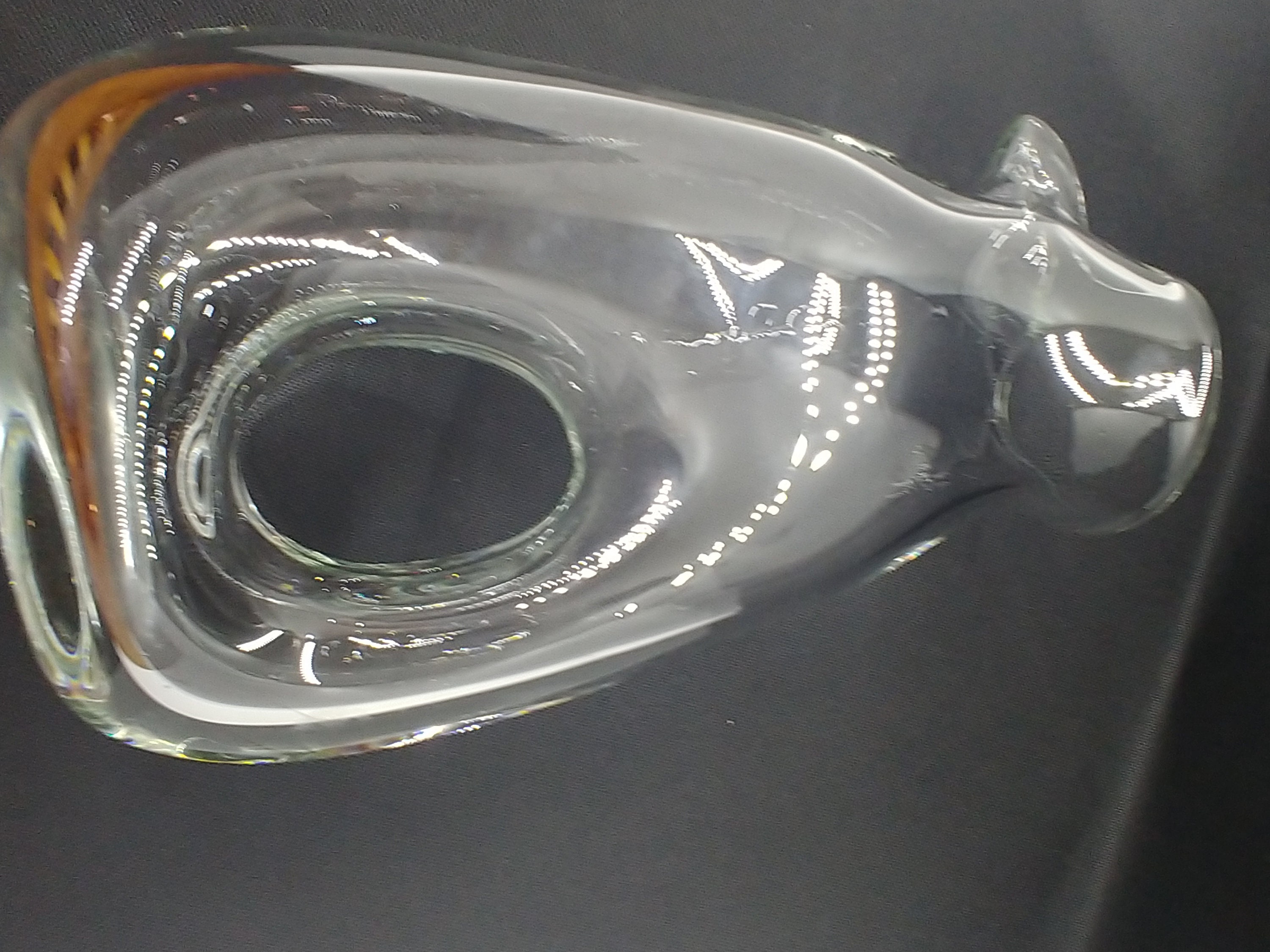 Heavy Hand Blown Donut Handle Pitcher Decanter - Etsy