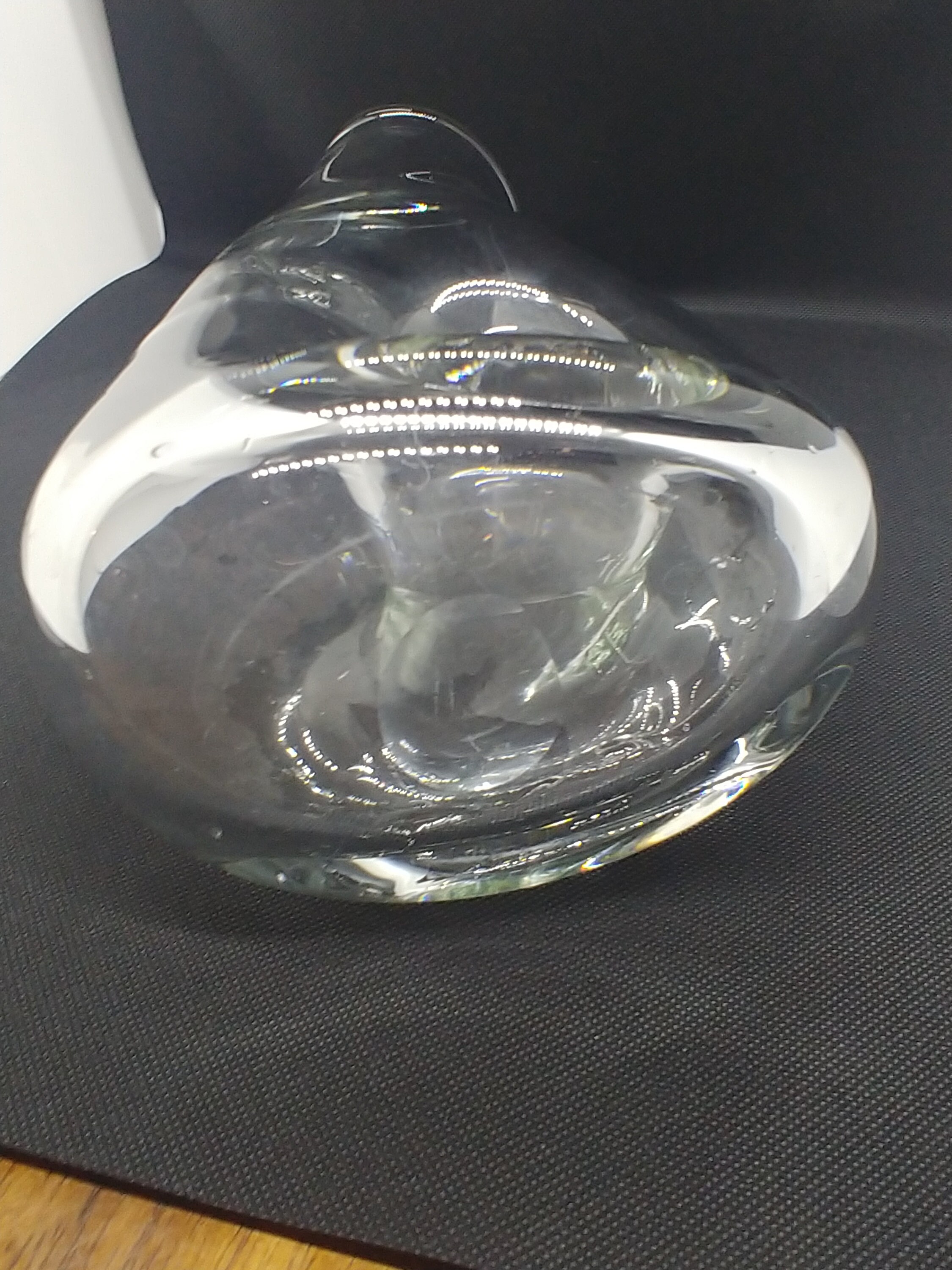 Heavy Hand Blown Donut Handle Pitcher Decanter - Etsy