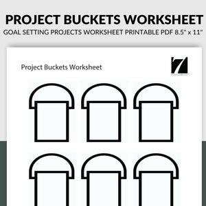 Project Management Template | Project Buckets Goal Setting Worksheet ...