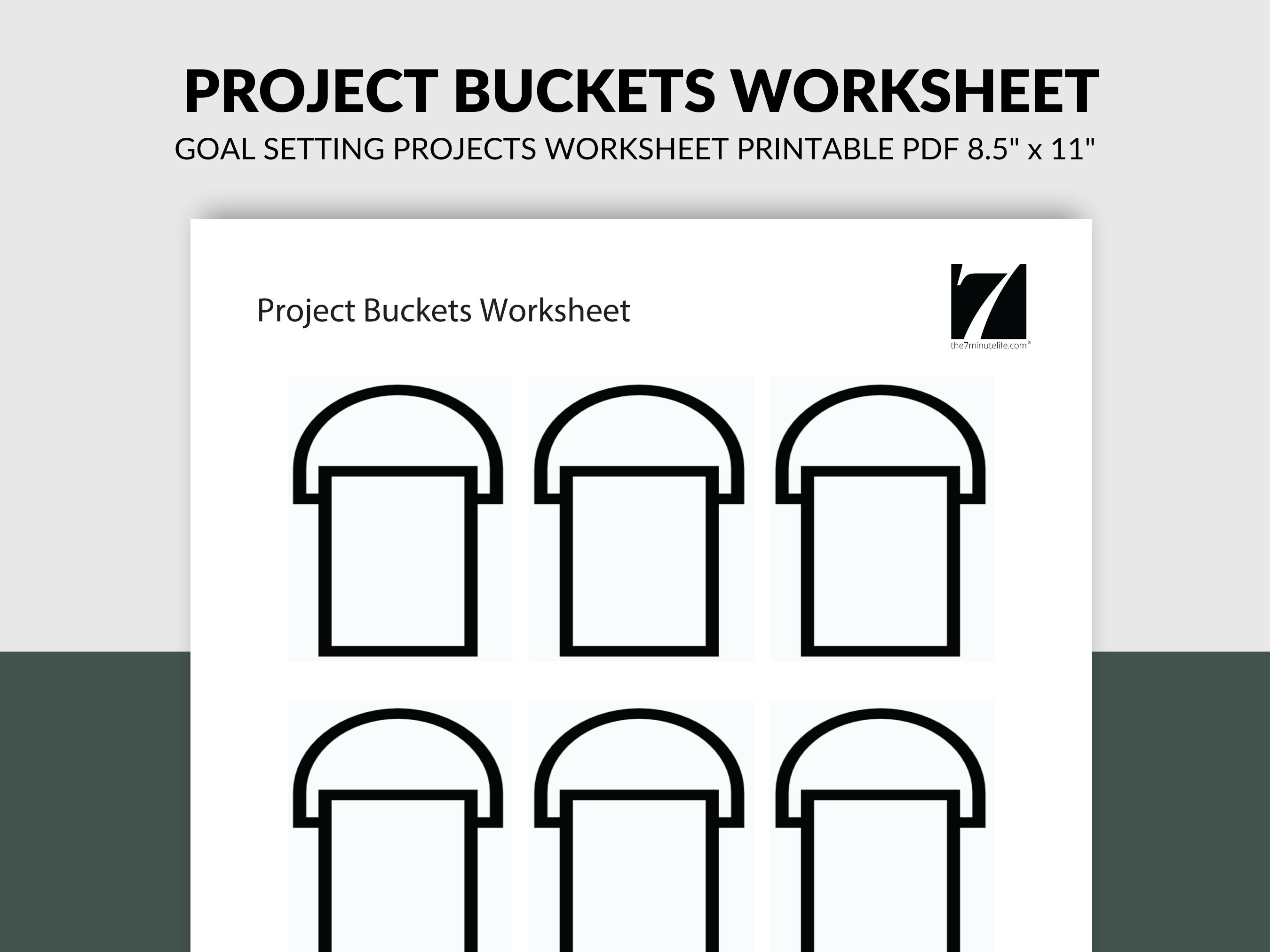Project Management Template | Project Buckets Goal Setting Worksheet ...