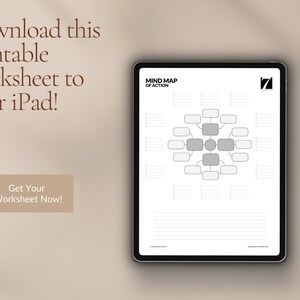 Mind Mapping Template Portrait | Goal Setting Worksheet | Printable ...